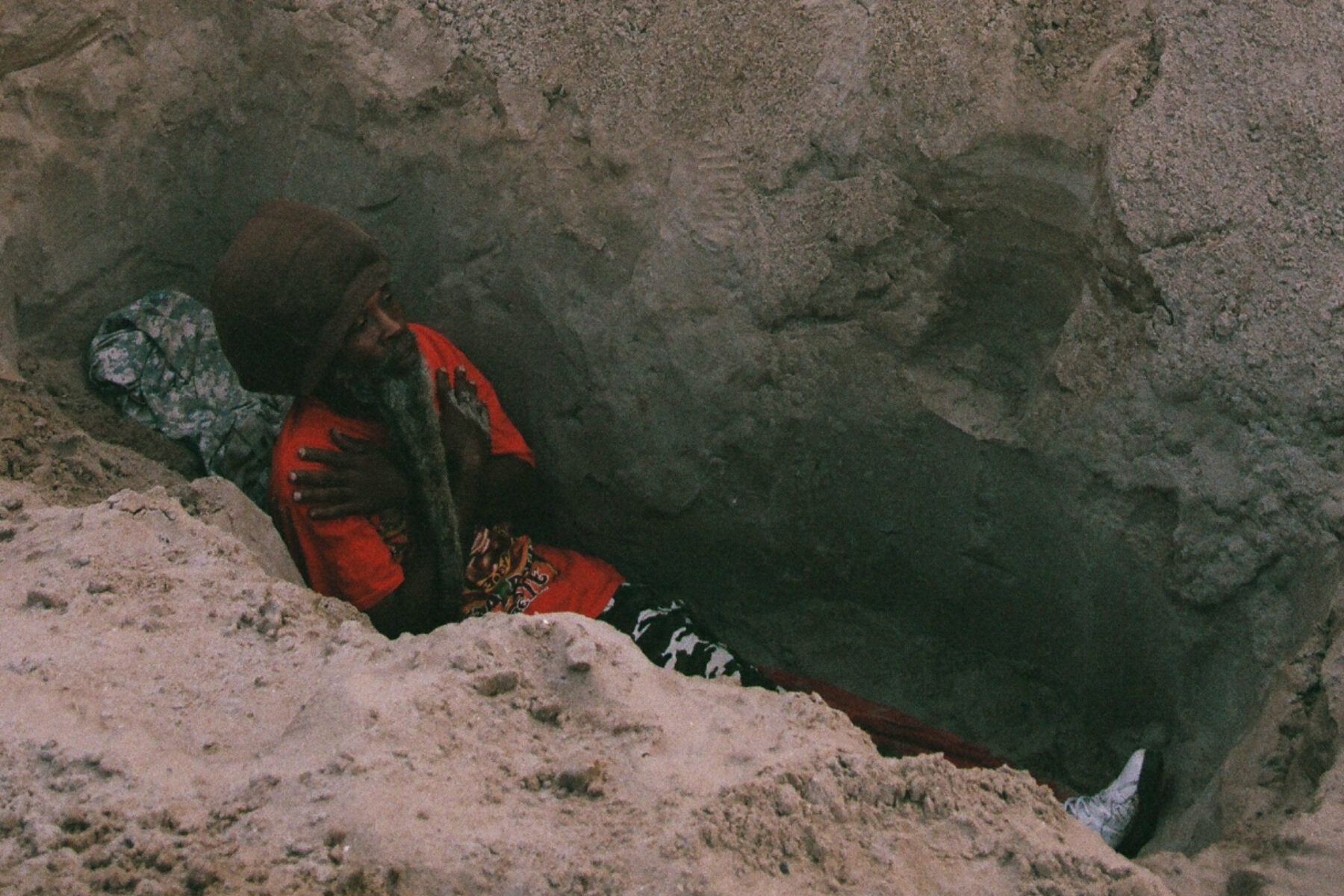 Adam Khalil and Bayley Sweitzer with Oba - Spike Island